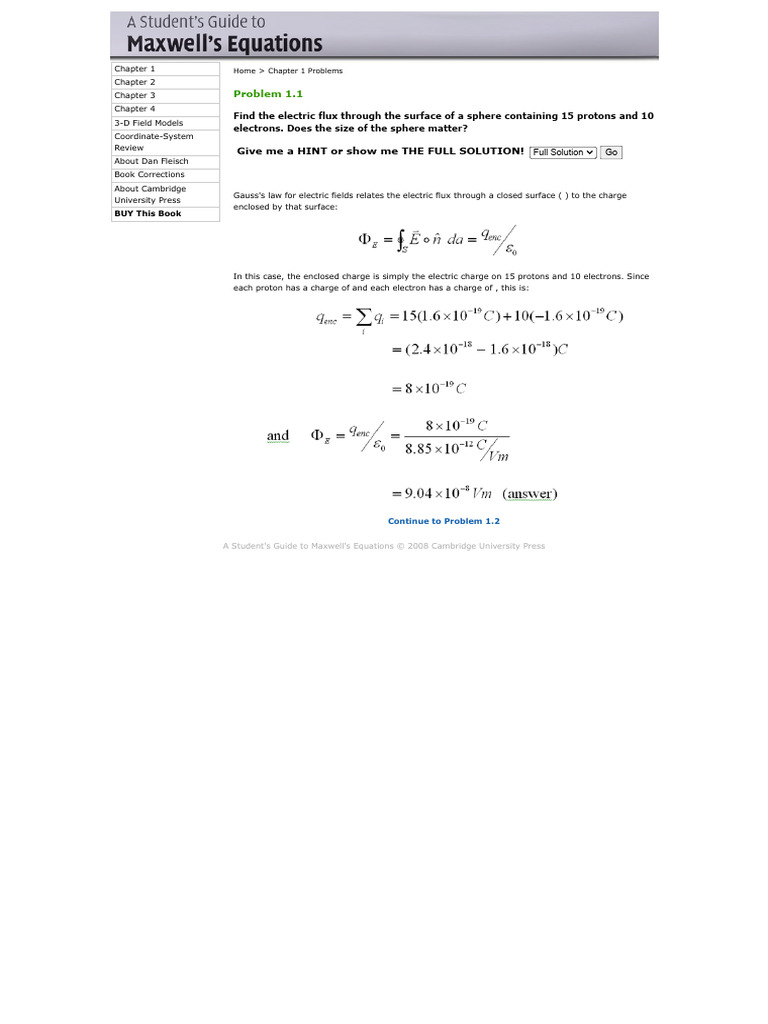 SHEET 3 P1 | PDF | Flux | Sphere