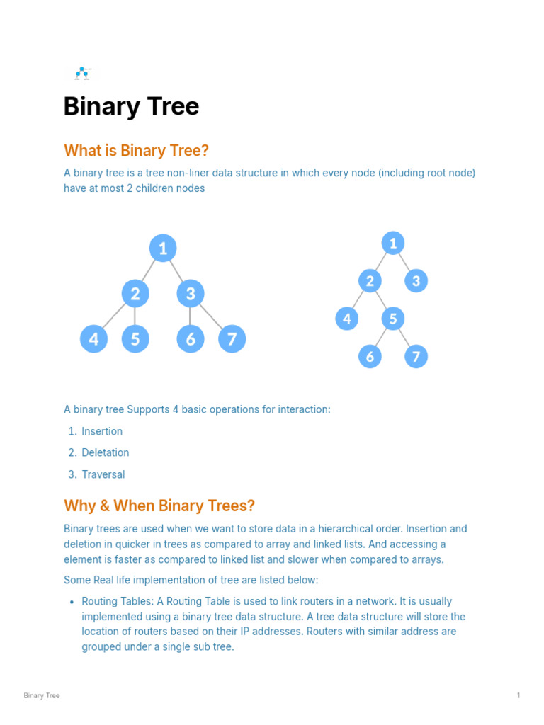 Understanding Binary Trees and Traversal | PDF | Database Index ...