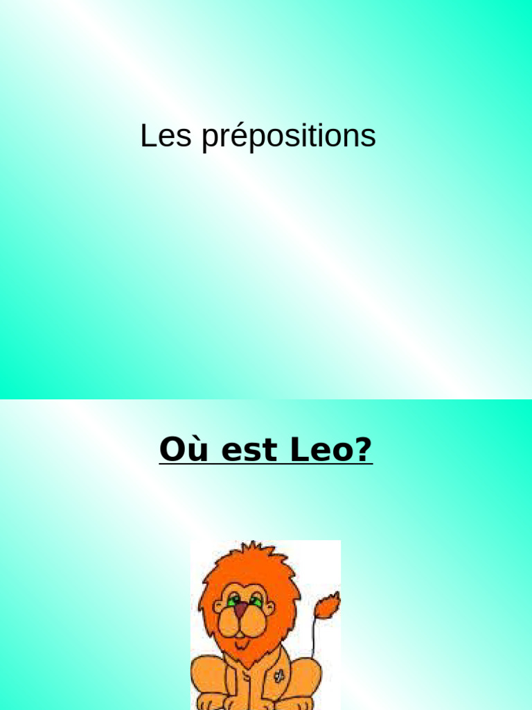 Où se trouve Leo ? | PDF