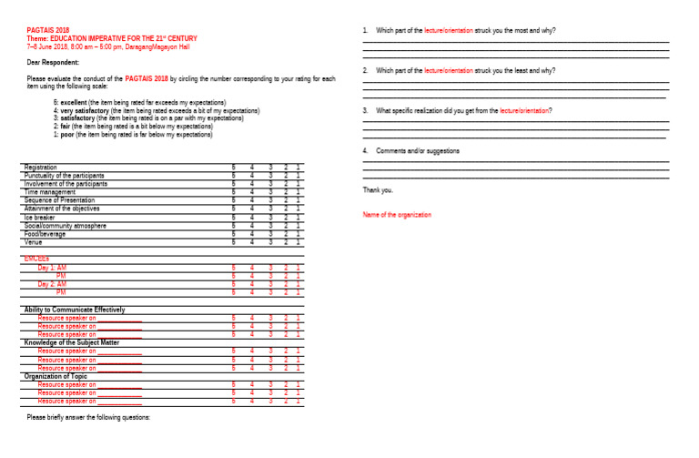 Sample-Eval-Tool SEMINAR Reva | PDF
