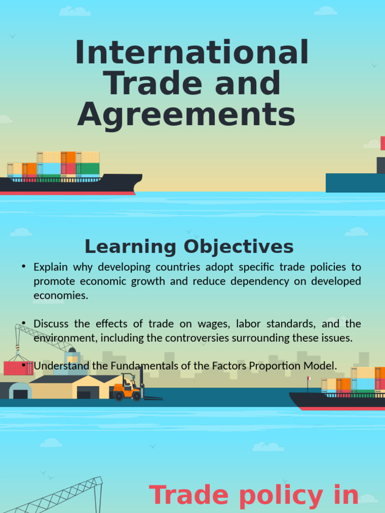 G5 International Trade and Agreements | PDF | Economies | Economics