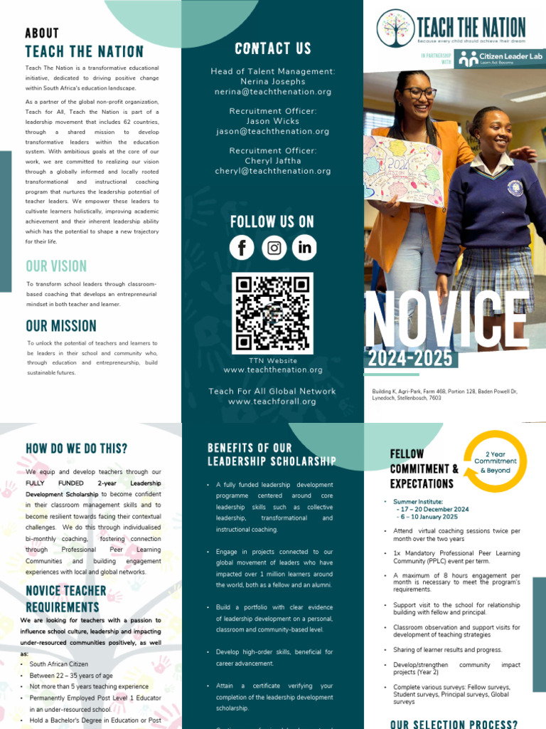 Novice Teacher Brochure Oct2024 | PDF | Teachers | Behavior Modification