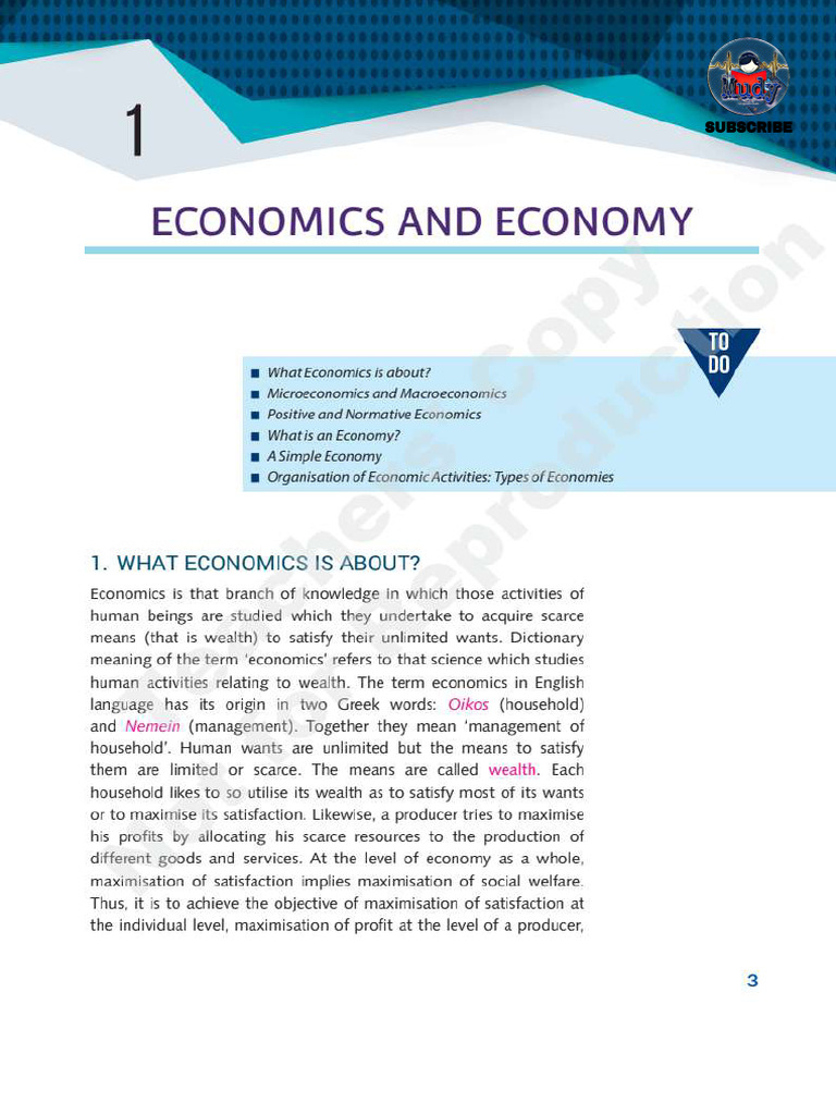 ch1 - Economics and Economy - Compressed | PDF