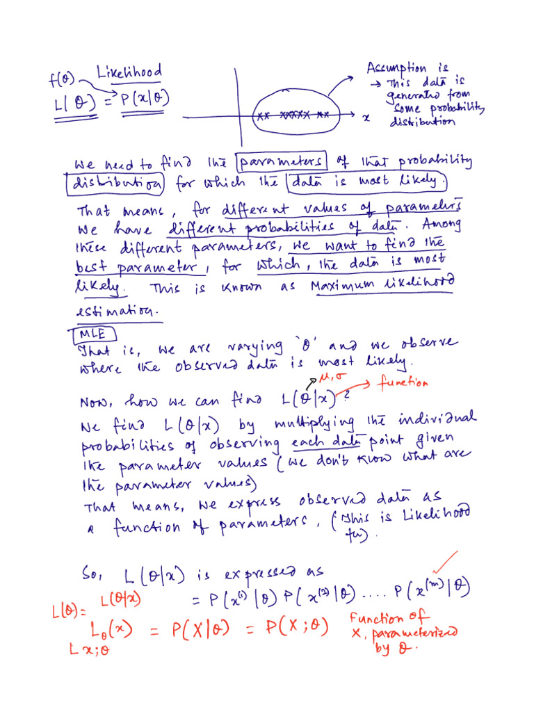Likelihood and MLE | PDF | Normal Distribution | Statistical Models