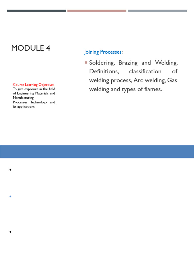 Module 4 -P2 Soldering Brazing and Welding | PDF | Soldering | Solder