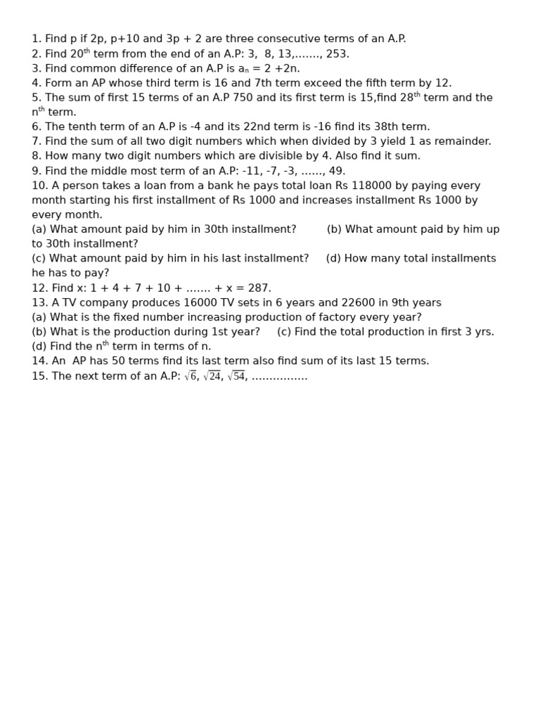 Revision Assignment Ch-5 | PDF