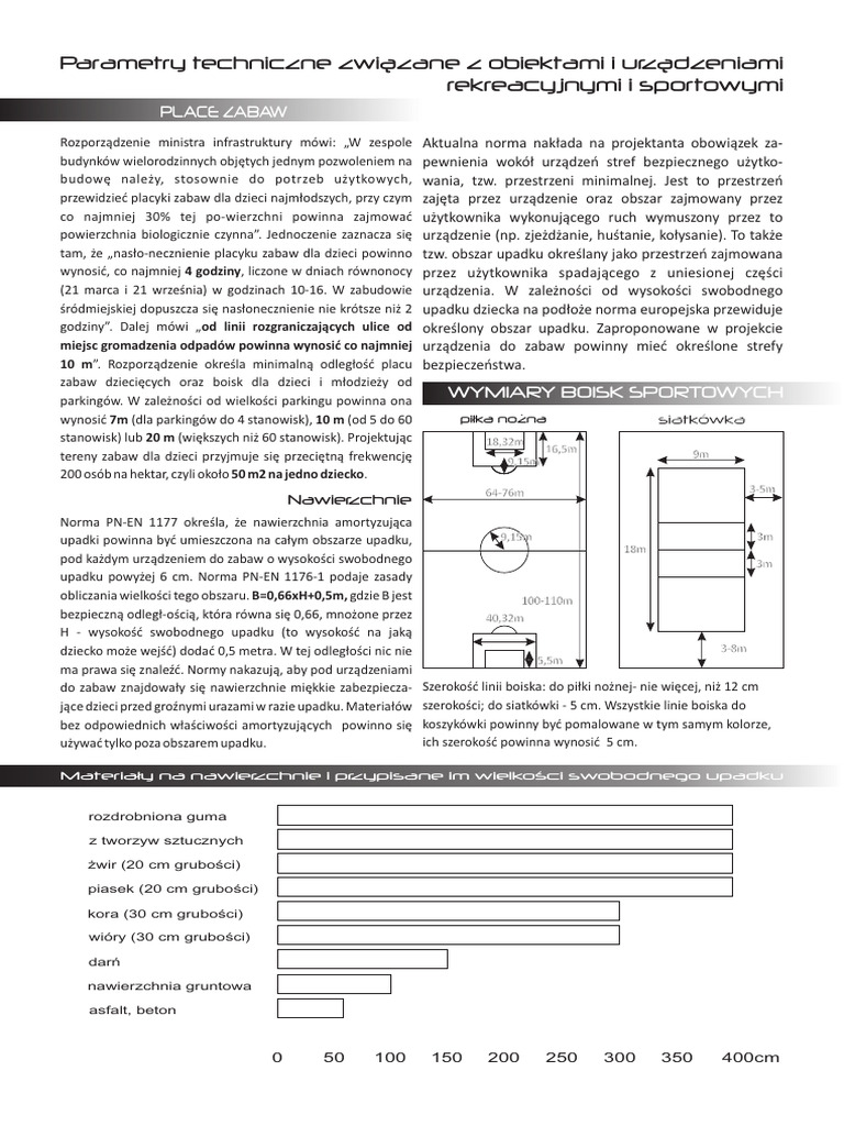 Parametry Techniczne Do Placów Zabaw | PDF