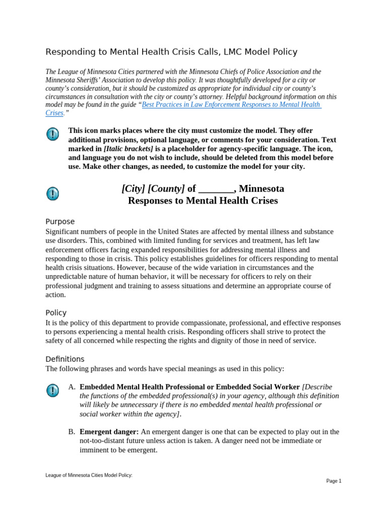 Responding-To-Mental-Health-Crisis-Calls | PDF | Mental Health | Mental ...