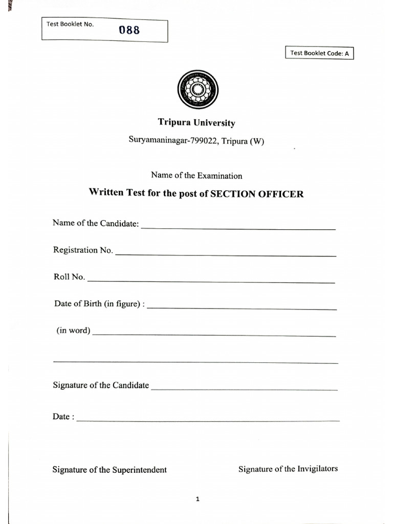 Section Officer | PDF