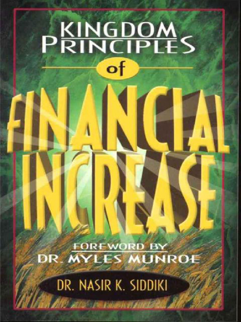 Kingdom Principles for Financial Increase | PDF | Jesus | Lord's Prayer