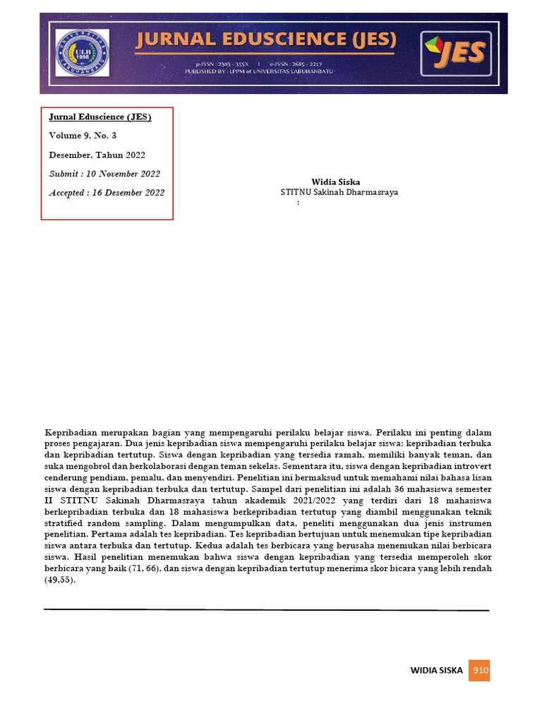 An Analysis of Speaking Ach | PDF | Extraversion And Introversion | Cognitive Science