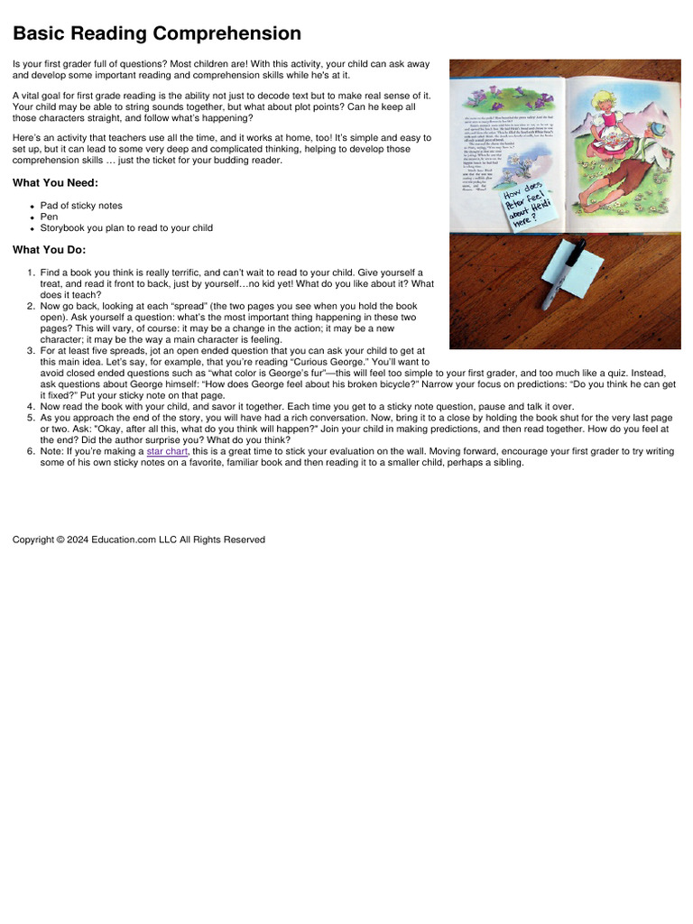 Questions Questions First | PDF | Reading Comprehension