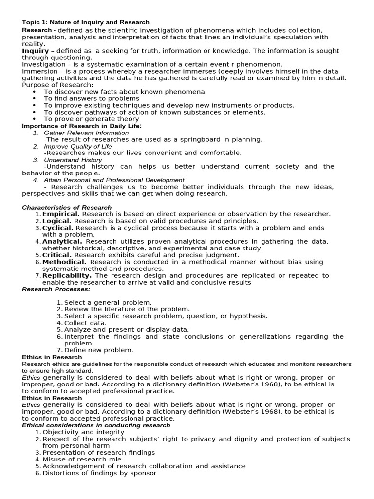 Pr1 Handouts 1 | PDF | Scientific Method | Qualitative Research