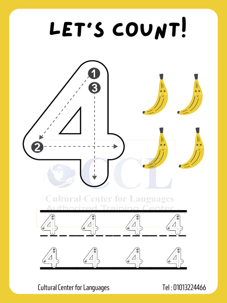 Colorful Illustrative Let's Count the Number 1-10 Math Worksheet (4) | PDF