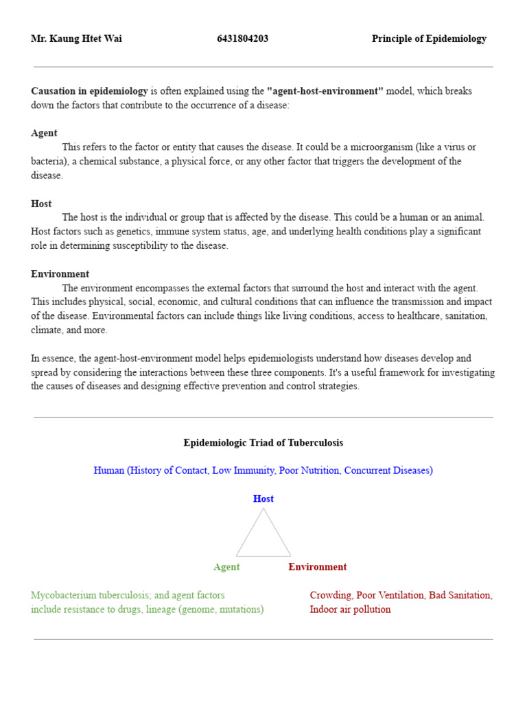 Assignment 1 - Natural History of Diseases | PDF