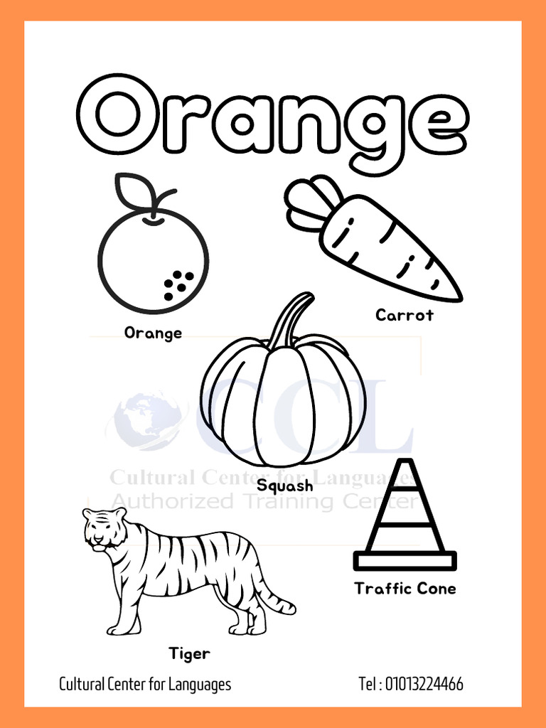 Multi-color border Illustrative Colors Kindergarten Coloring Page ...