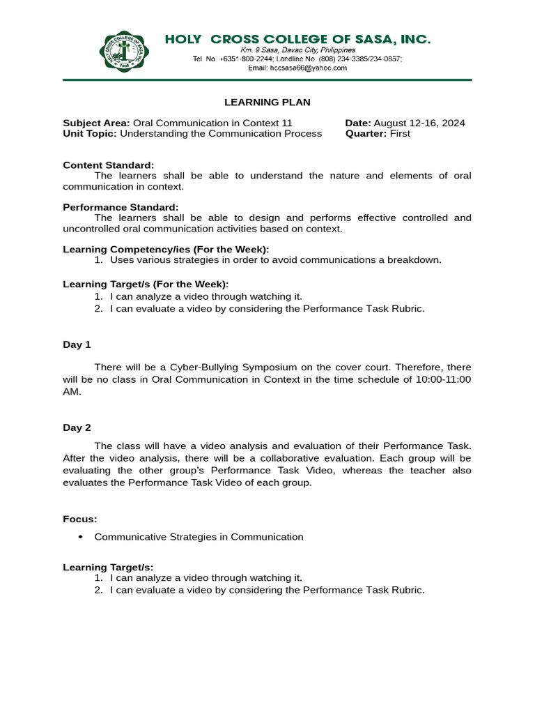 Q1 W4 LP [PT, Strategies] | PDF | Behavior Modification | Learning