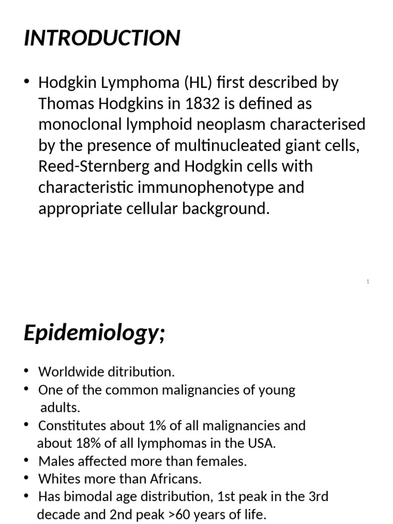 Hodgkin Lymphoma Overview and Treatment | PDF | Lymphoma | Causes Of Death