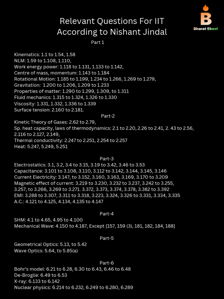 Irodov Jee Advance Problems | PDF