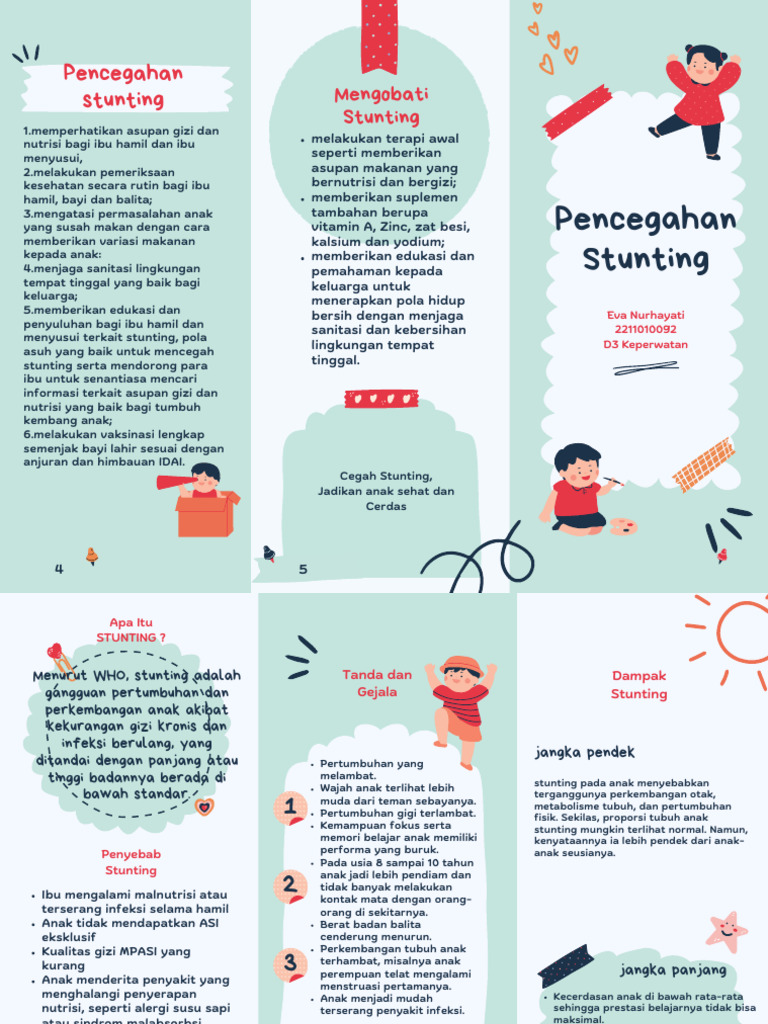 Leaflet Pencegahan Stunting | PDF