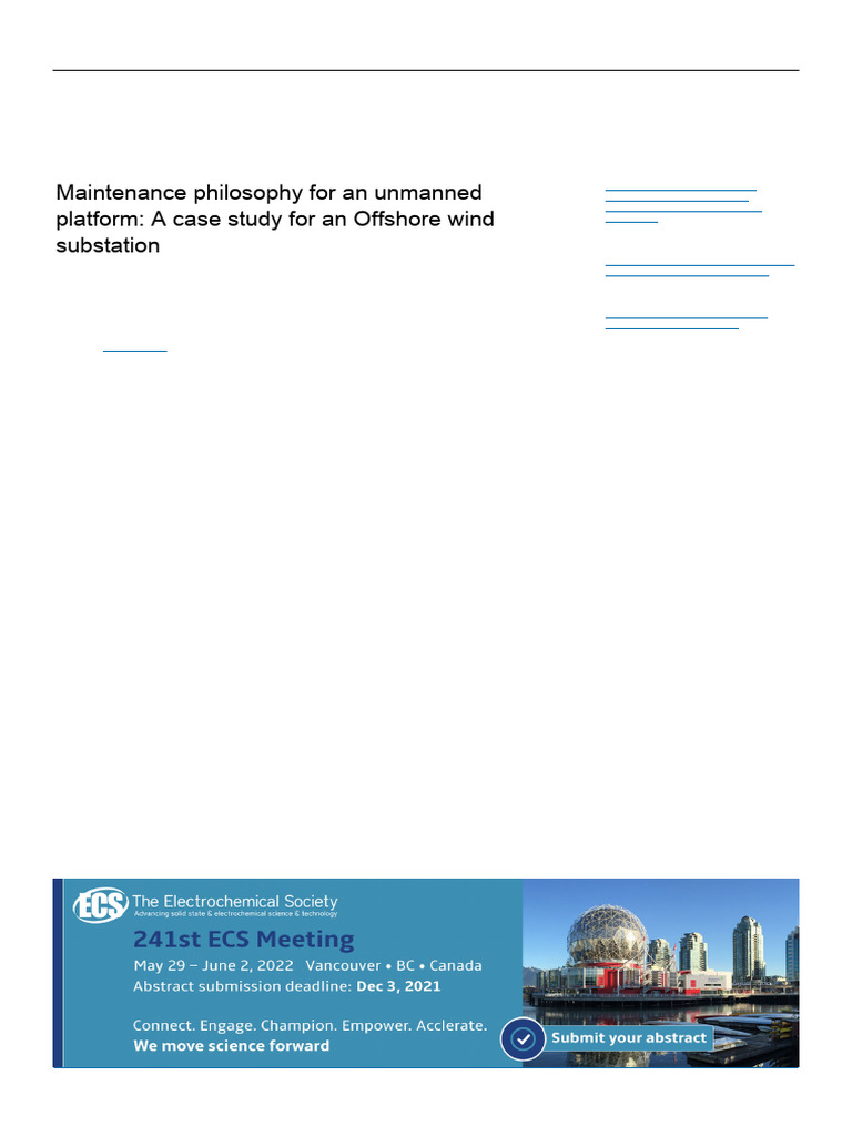 Maintenance Philosophy For An Unmanned Platform A | PDF | Reliability ...