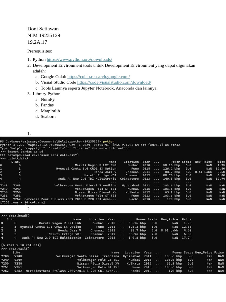 19235129 Algoritma Data Science 1 | PDF 19235129 Algoritma Data Science 1 | PDF