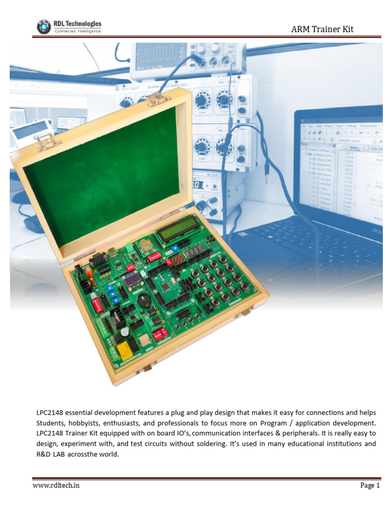 RDL - Arm Lpc2148 Lab Manual v1.03 | PDF | Computer File | Electronics