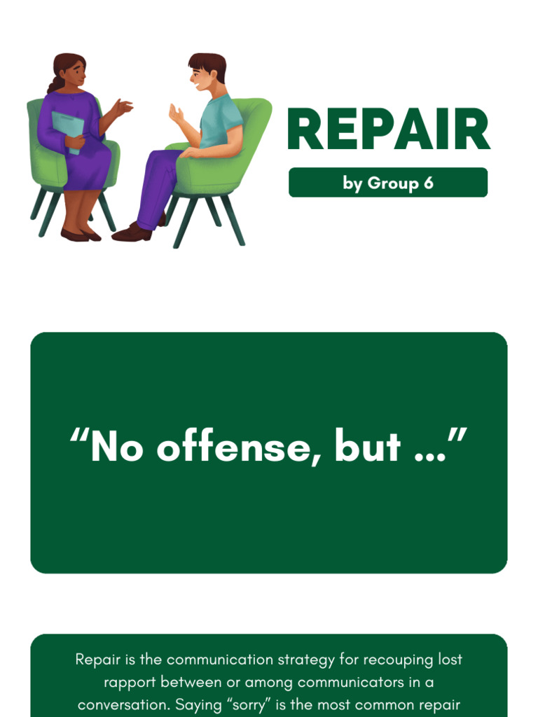 Effective Communication Repair Strategies | PDF