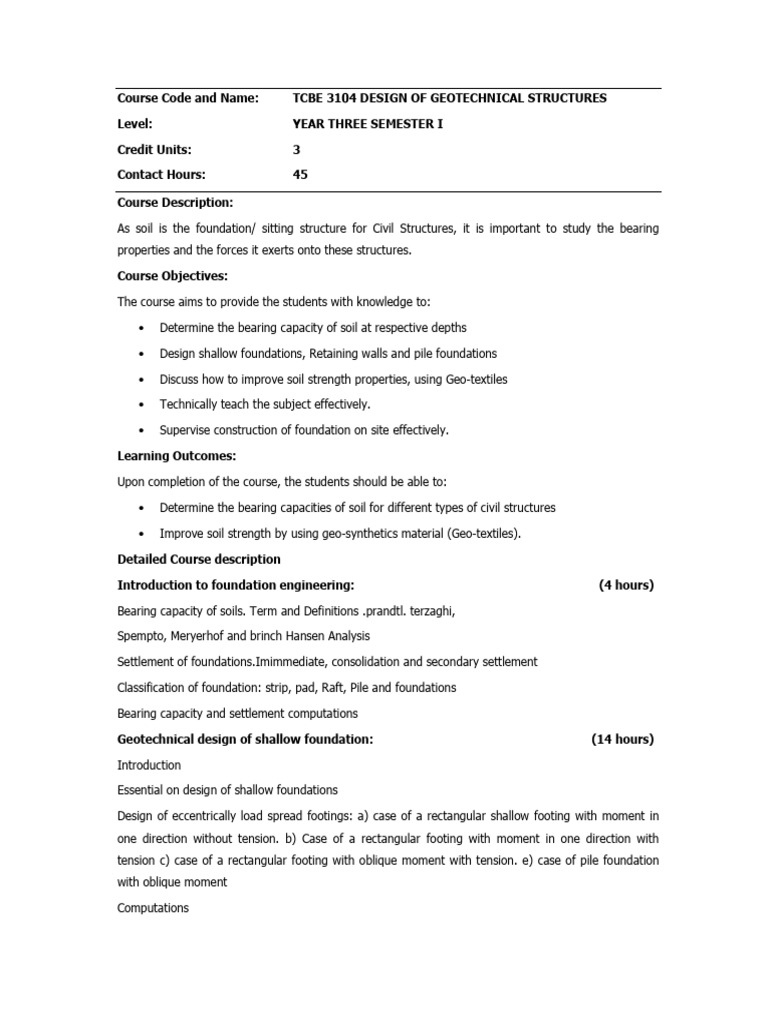 Design of Geotechnical Structures | PDF | Geotechnical Engineering ... Design of Geotechnical Structures | PDF | Geotechnical Engineering ...