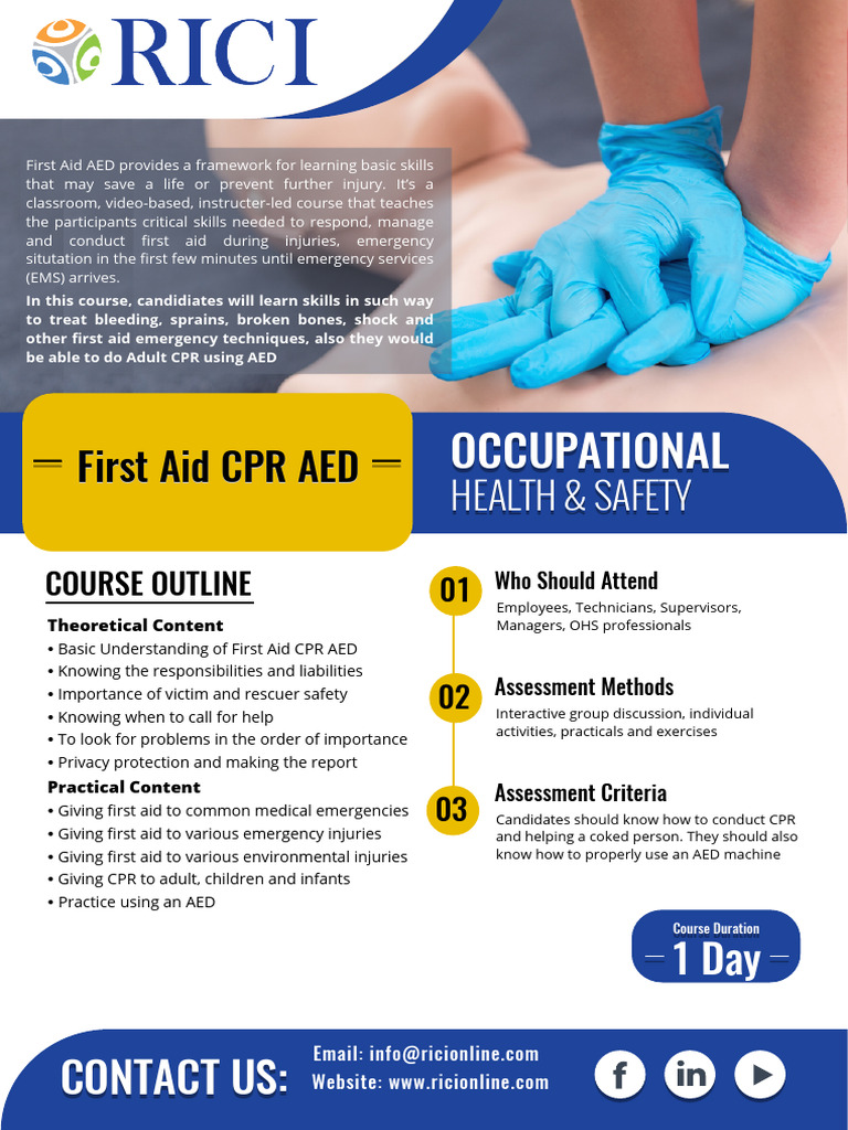 First Aid Course Outline | PDF | First Aid | Cardiopulmonary Resuscitation