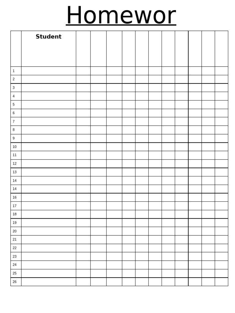 Homework REcord | PDF