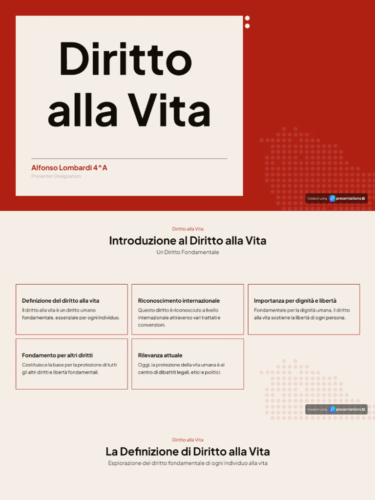 Powerpoint Diritto sulla Vita | PDF