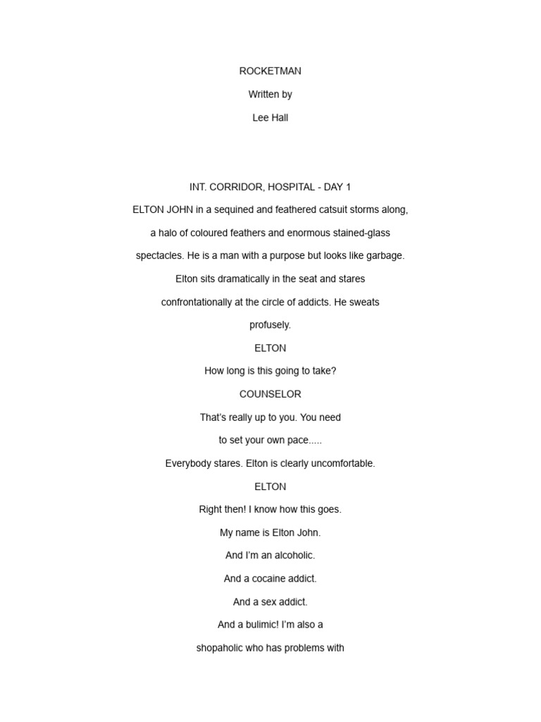 Rocketman Script 1 | PDF | Elvis Presley