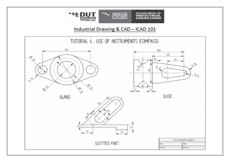 Ind Draw CAD - Tutorials 4 - Compass | PDF