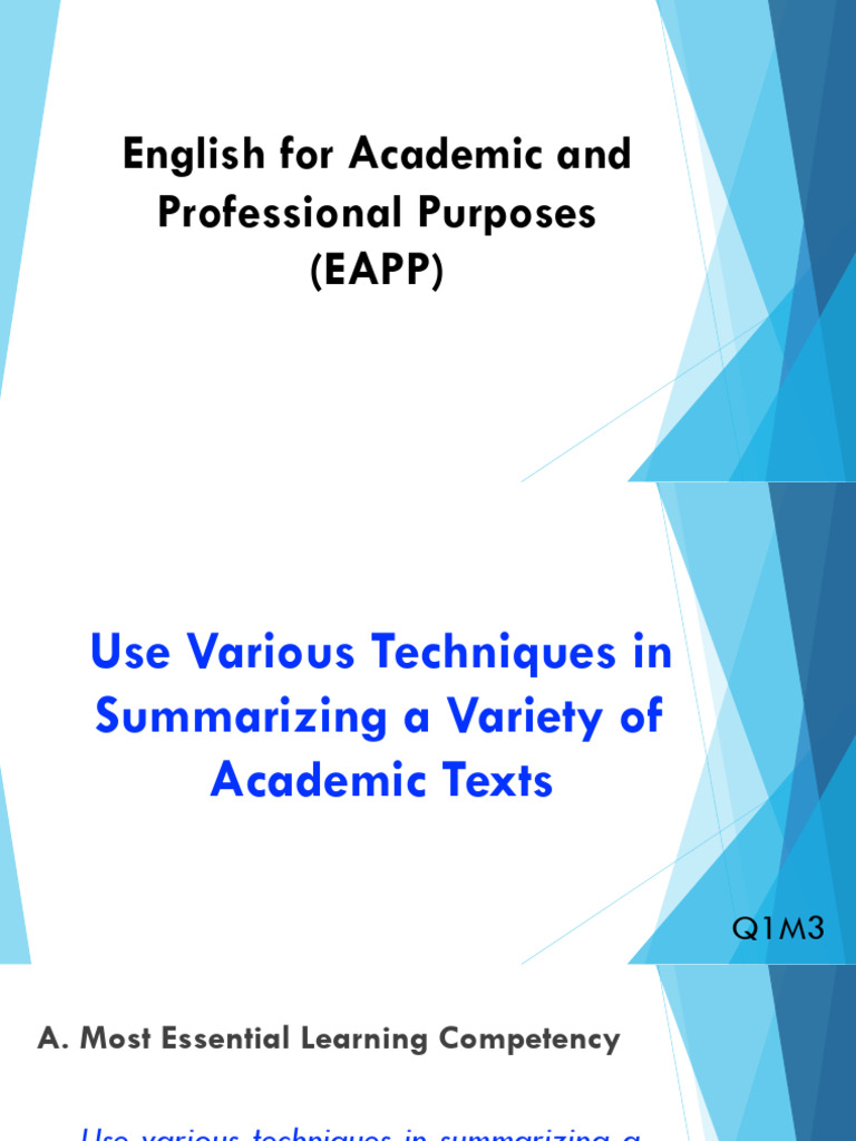 3c-PPT-EAPP-W3-4 | PDF | Abstract (Summary) | Linguistics