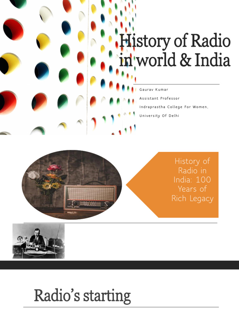 History of Radio in India: 100 Years | PDF | Broadcasting | Radio