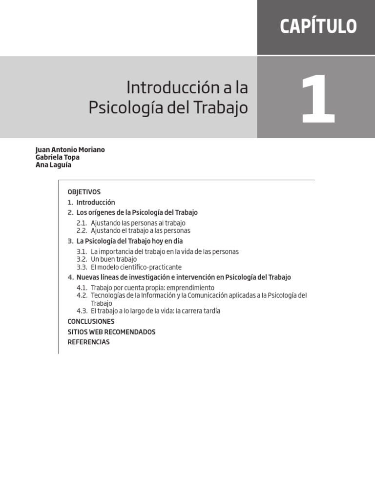 Psicologia Del Trabajo | PDF | Sicología | Iniciativa empresarial