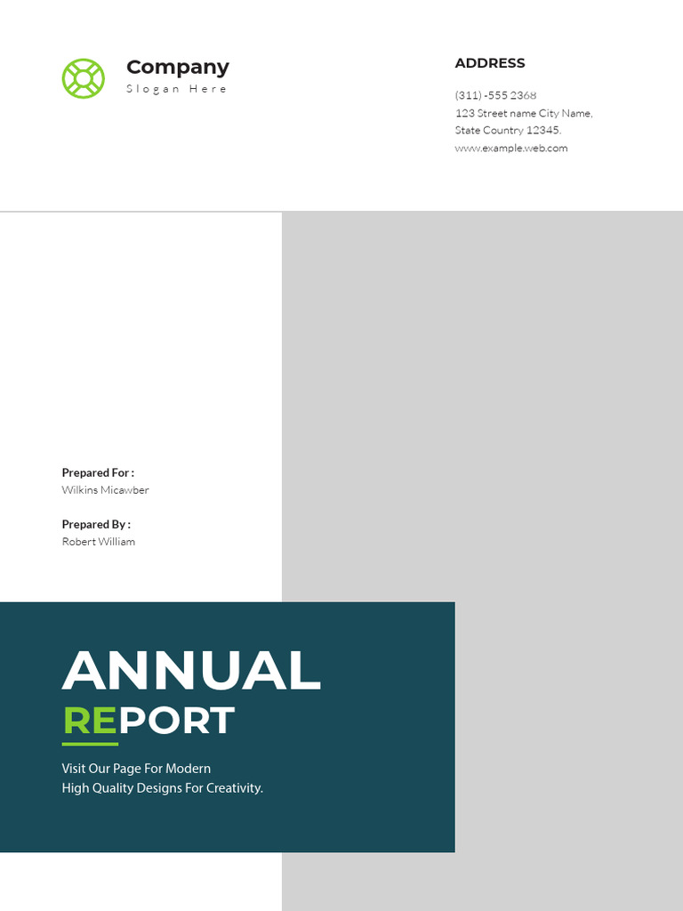A4 - Annual Report Template | PDF
