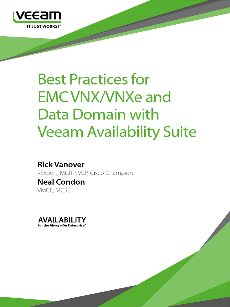 Best Practices - EMC VNX Data Domain | PDF | Backup | Replication ...