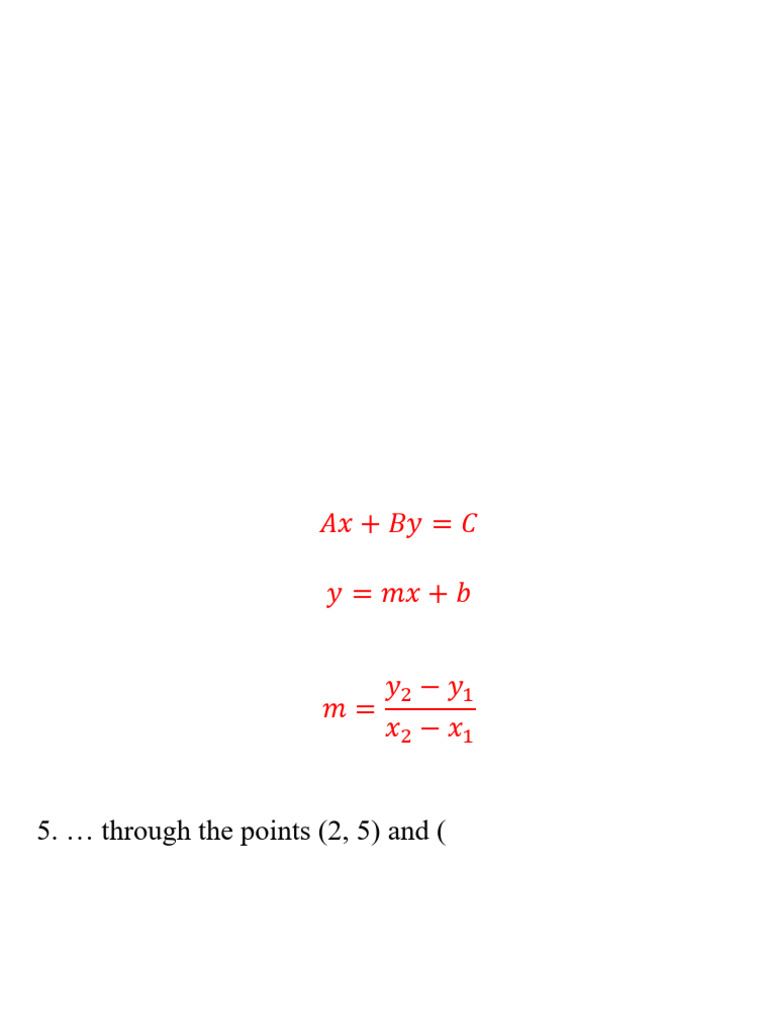 23.-Writing-Equation-of-a-Line-given-its-graph-slope-and-a-point | PDF ...