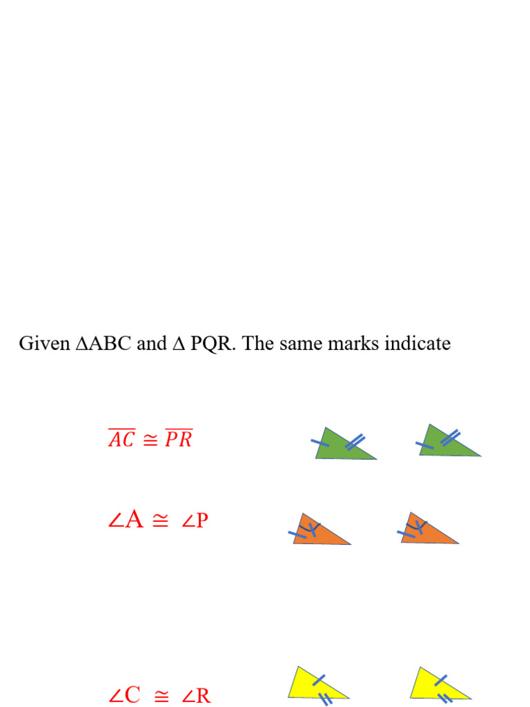 Triangle Congruence Theorems SAAJ HyLJ Etc | PDF | Triangle | Euclidean ...