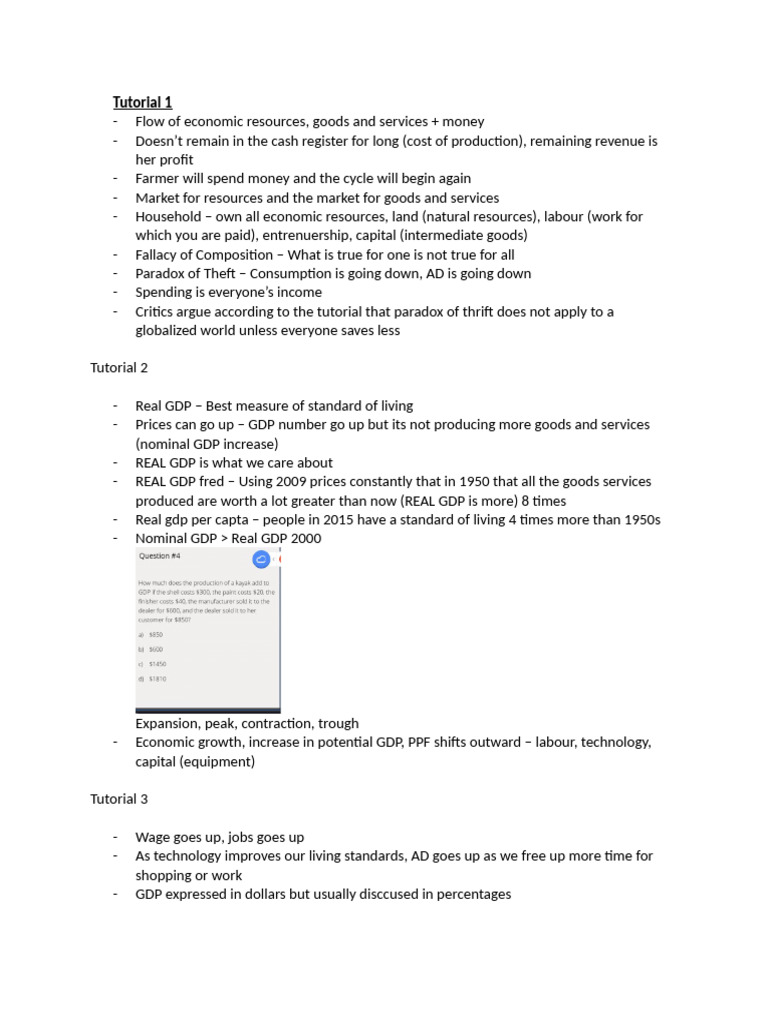 Tutorial All Video Recap Pdf Deficit Spending Inflation 