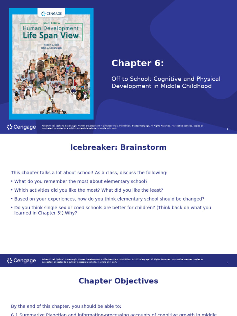 Kail HumDev 9e PPT CH06 | PDF | Attention Deficit Hyperactivity Disorder | Intelligence Quotient