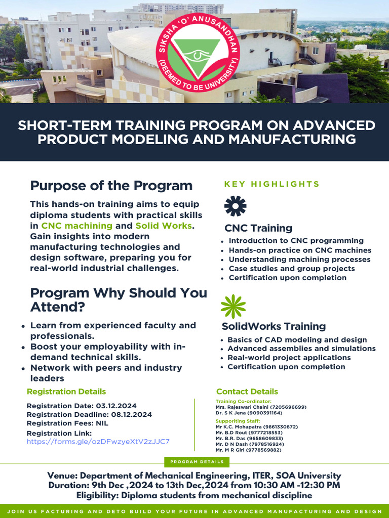 Advanced CNC & CAD Training Program | PDF