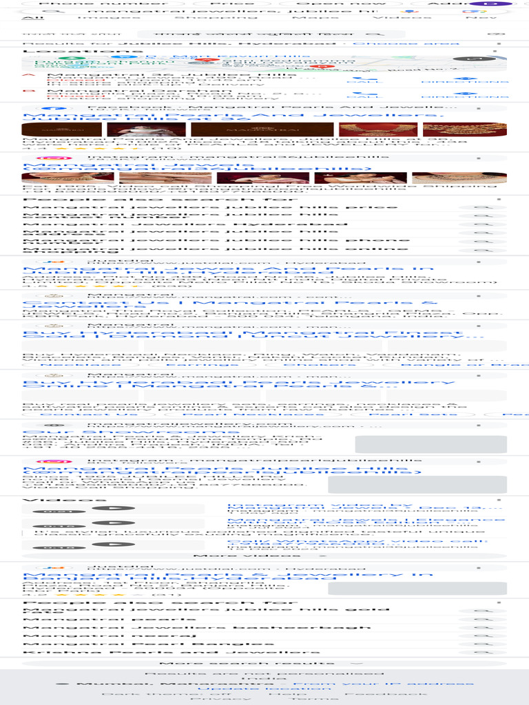 Mangatrai Jewellers, Jubilee Hills - Google Search | PDF | Jewellery ...