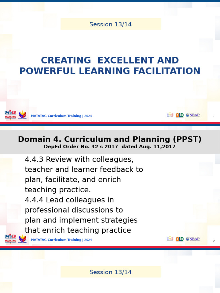 Learning Facilitation | PDF | Learning | Curriculum