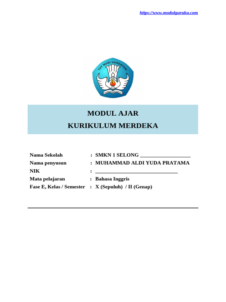 Modul Ajar MUHAMMAD ALDI YUDA PRATAMA | PDF