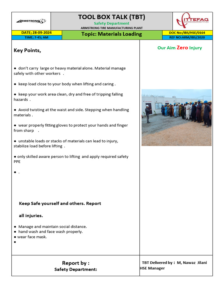 Safe Materials Loading Practices | PDF