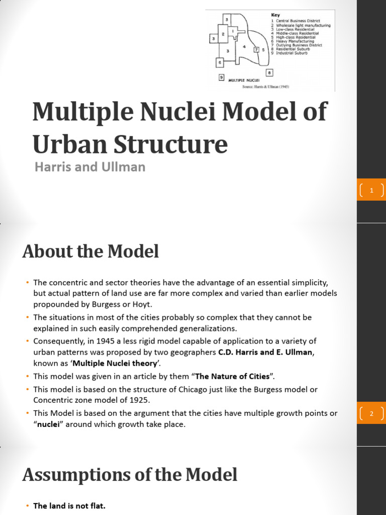 Urban Growth: Multiple Nuclei Theory | PDF | Economies