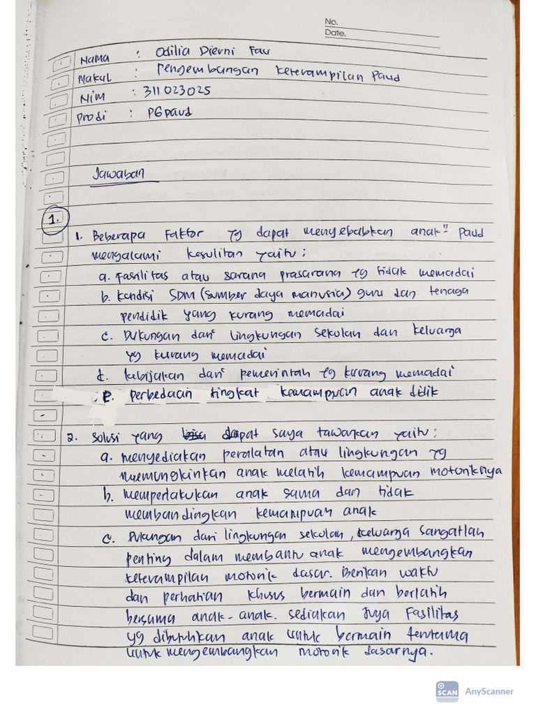 UTS Pengembangan Keterampilan Paud | PDF